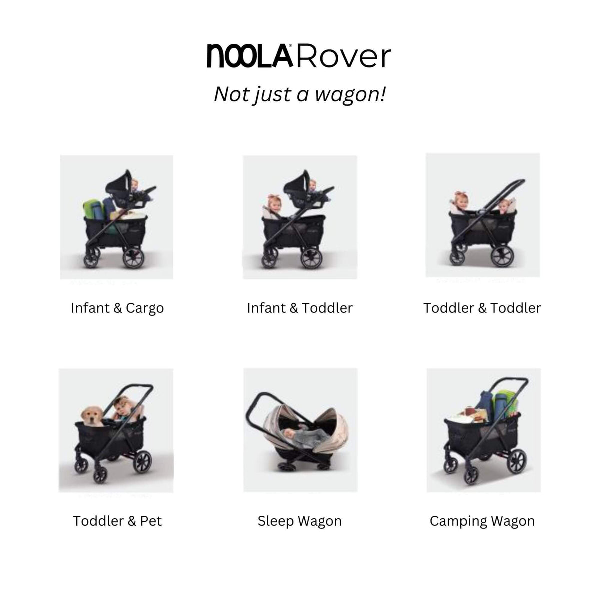 The NOOLA® Rover Wagon Stroller - Versatile & Durable Baby Wagon Pram